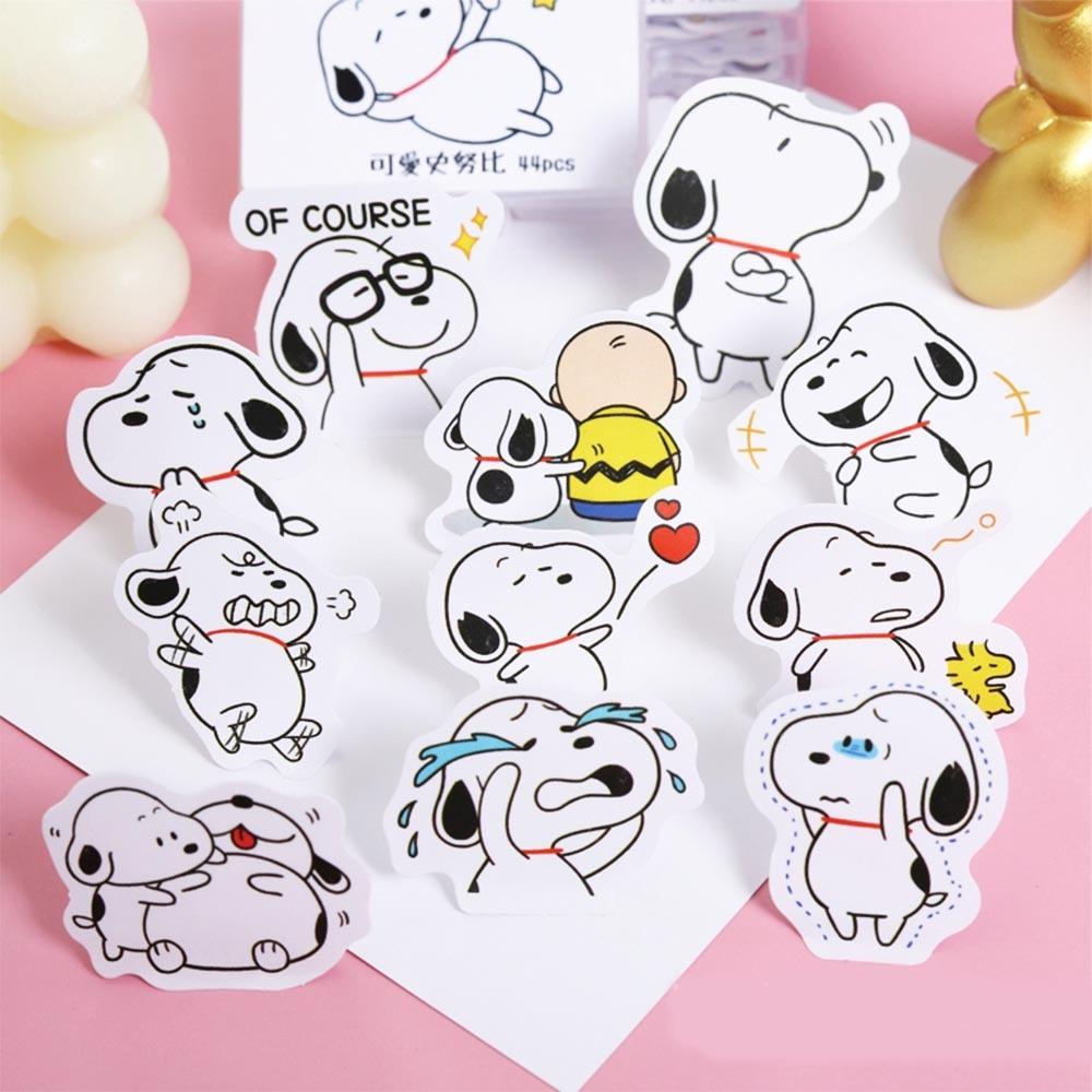44 snoopy stickers, dog stickers for charlie brown snoopy planner ...