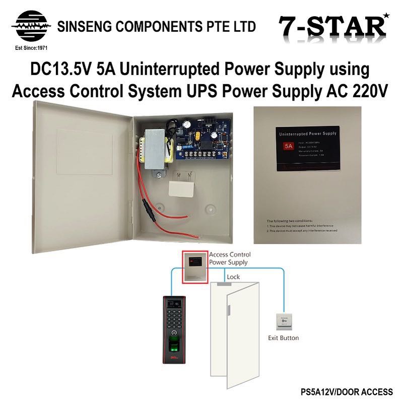 5A Door Access Power Supply/Fingerprint Biometric/Card Access Control ...