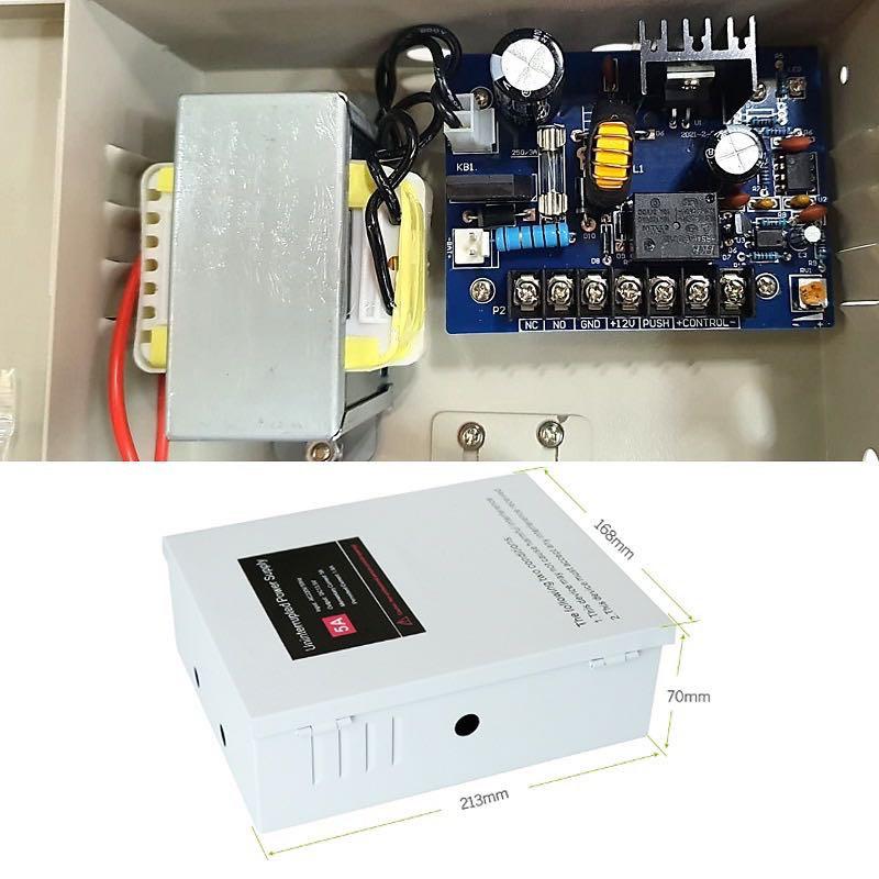5A Door Access Power Supply/Fingerprint Biometric/Card Access Control ...