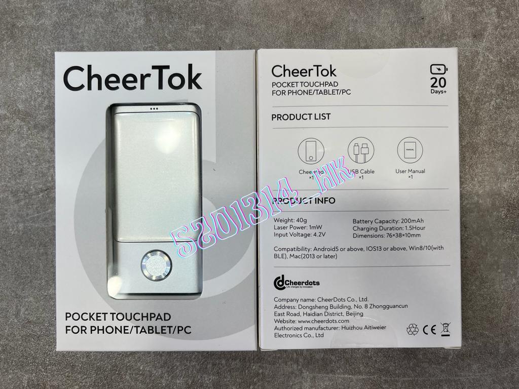 【全新行貨 門市現貨】Cheerdots CheerTok Pocket Touchpad 萬用智能迷你遙控器, 手提電話, 電話及其他裝置配件, 其他電子周邊配件及產品 - Carousell