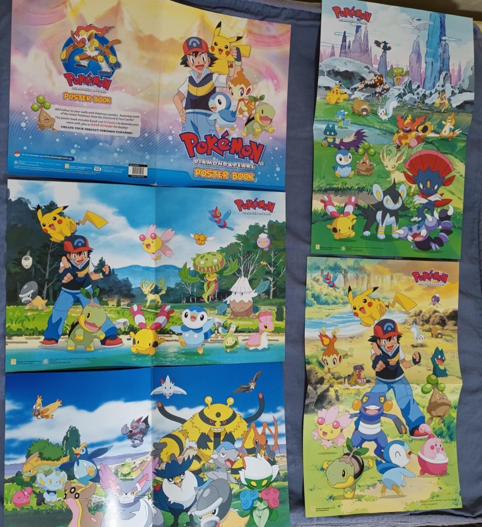 ⭐ Pokémon Diamond and Pearl Poster Book ⭐, Hobbies & Toys, Toys & Games ...