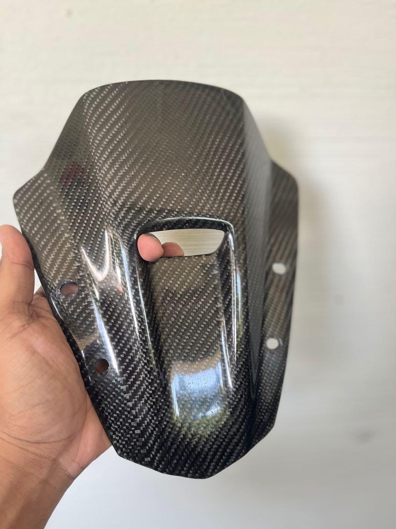Aerox Carbon Windshield, Motorcycles, Motorcycle Accessories on Carousell