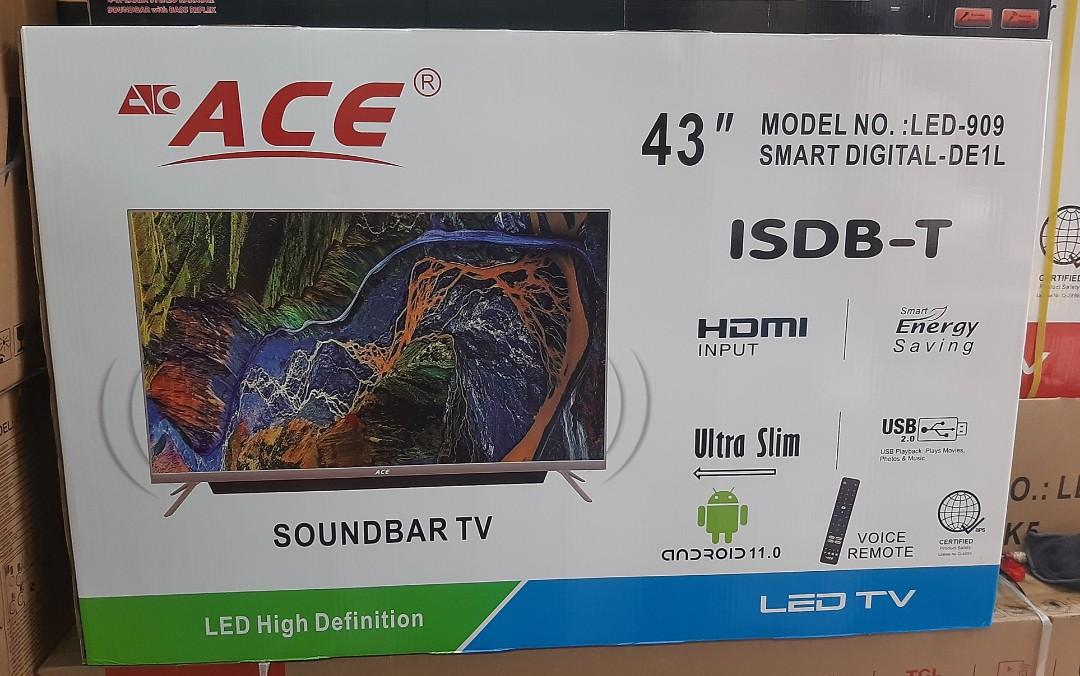 All new and updated ACE smart tv @ andriod 11, TV & Home Appliances, TV ...