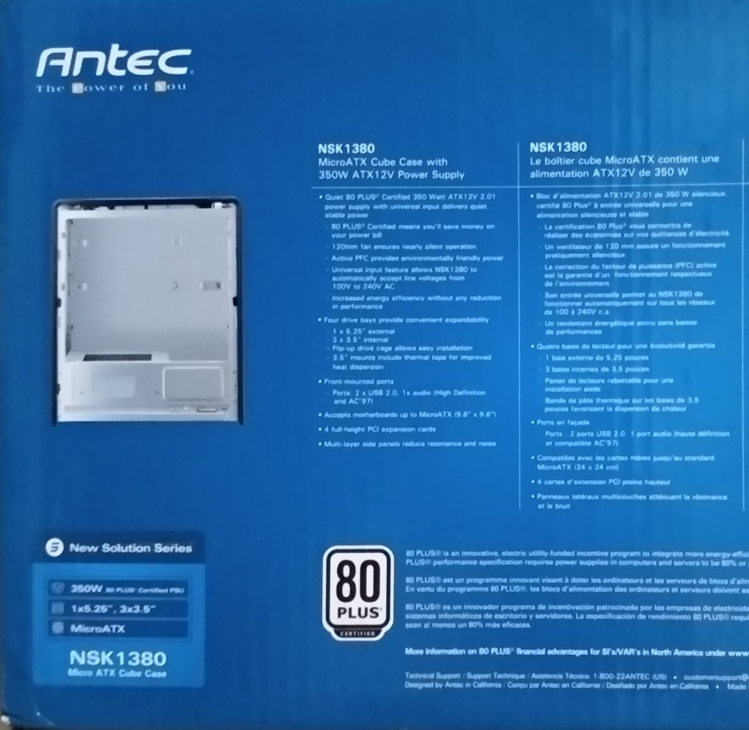 Antec NSK1380, CM Media 260 PC Case, Computers & Tech, Desktops on ...