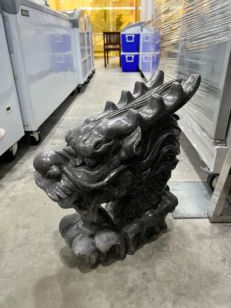 Antique Marble Dragon Head, Furniture & Home Living, Home Decor, Other ...