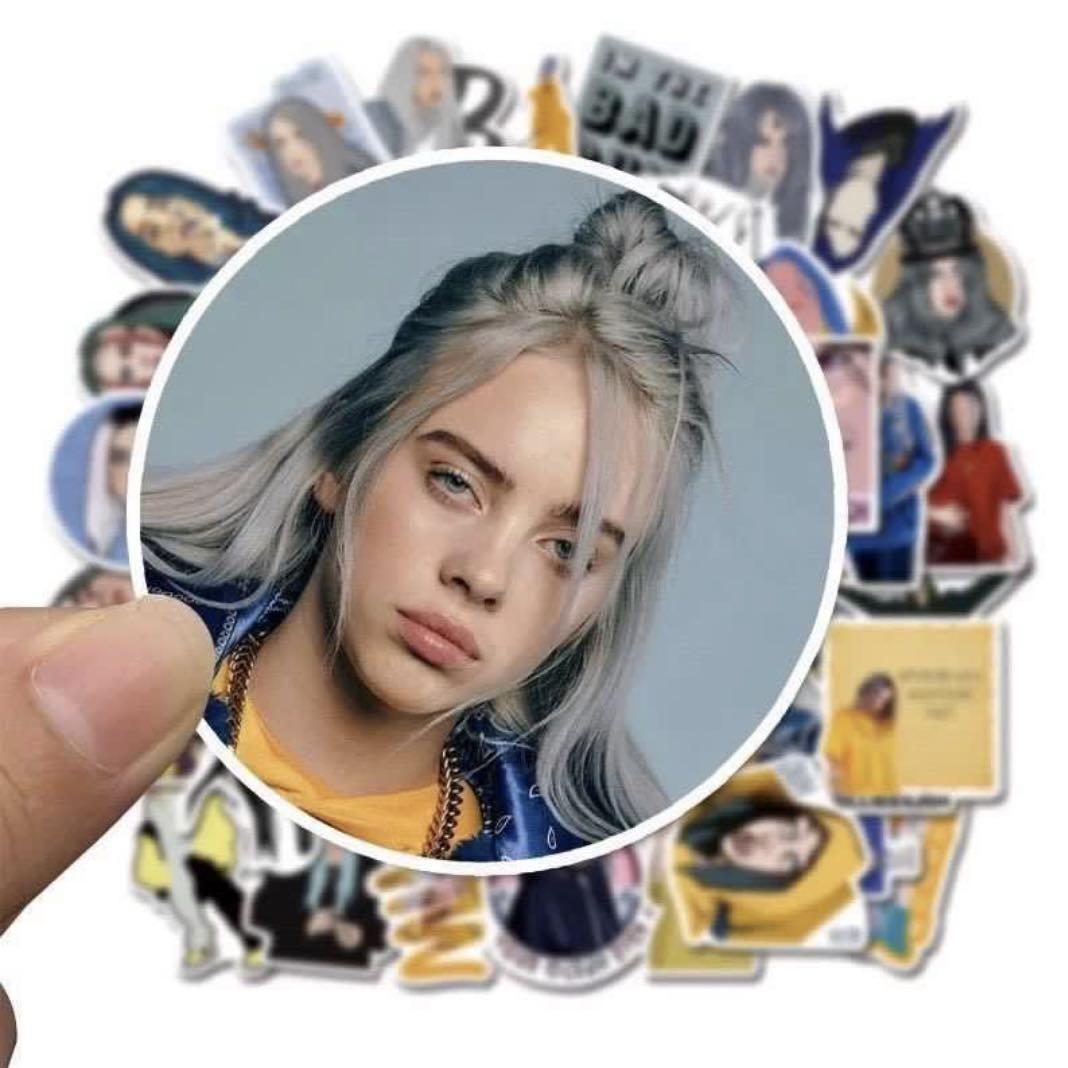 (Stickers) 25pc Billie Eilish Happier Than Ever Bad Guy American Singer ...