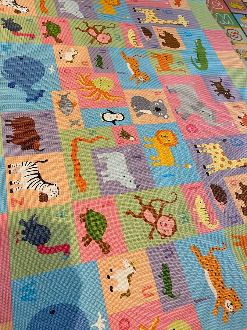 Baby Play Mat Korea farm numbers and zoo alphabets, Babies & Kids ...
