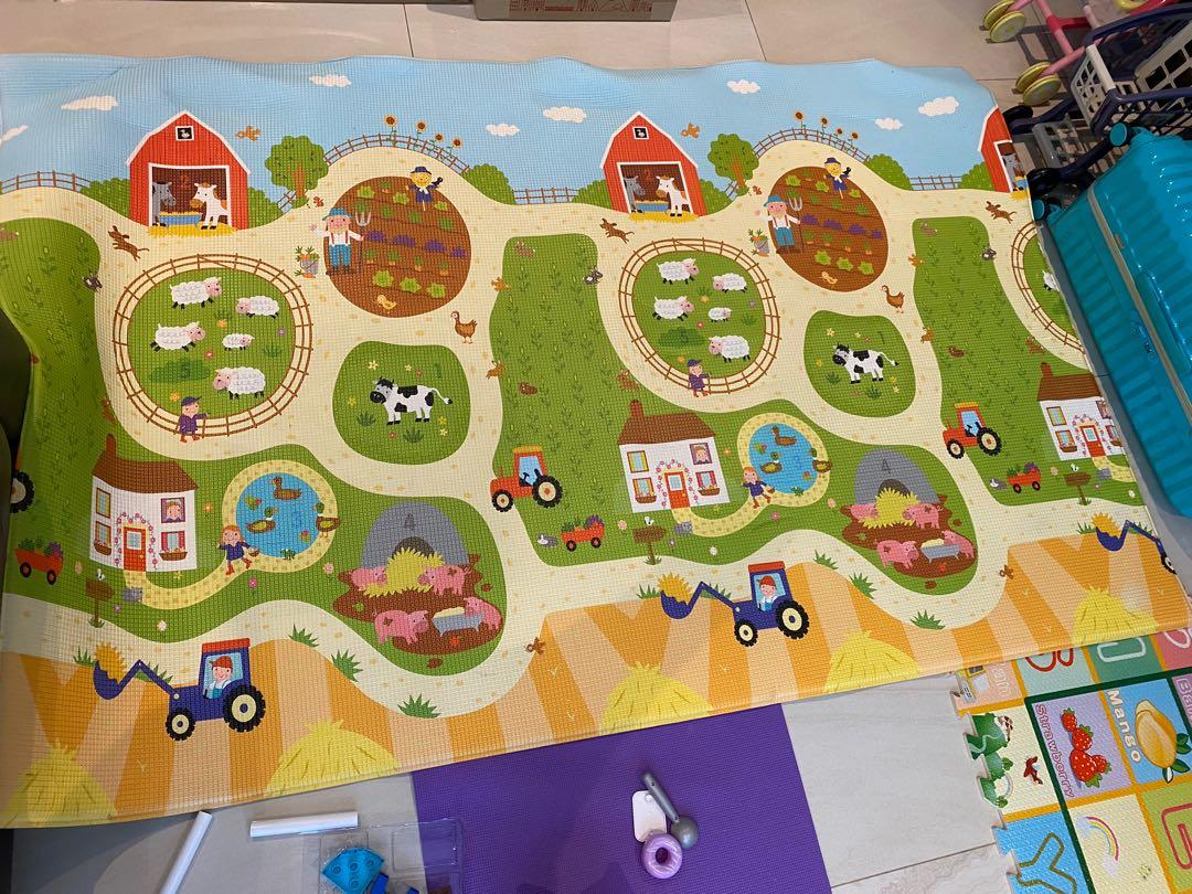Baby Play Mat Korea farm numbers and zoo alphabets, Babies & Kids ...