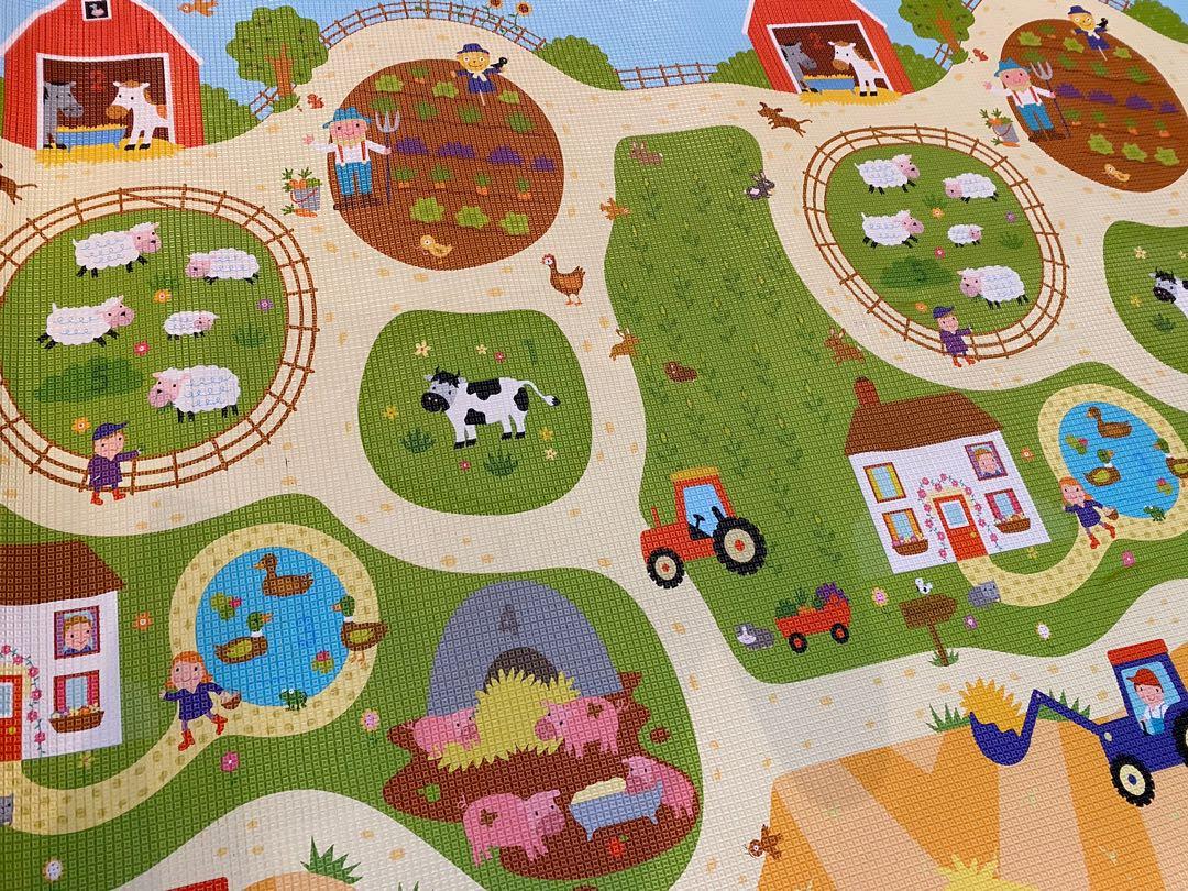 Baby Play Mat Korea farm numbers and zoo alphabets, Babies & Kids ...