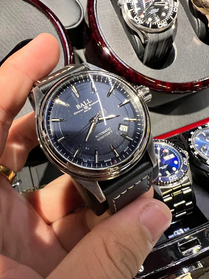 Ball Fireman Victory Automatic Watch, Blue, Leather strap, NM2098C-LF4J ...