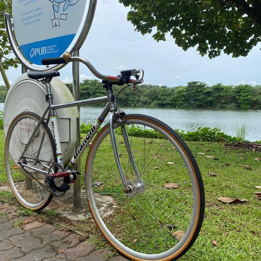 Bianchi Pista Track steel fixed gear fixie bike, Sports Equipment ...