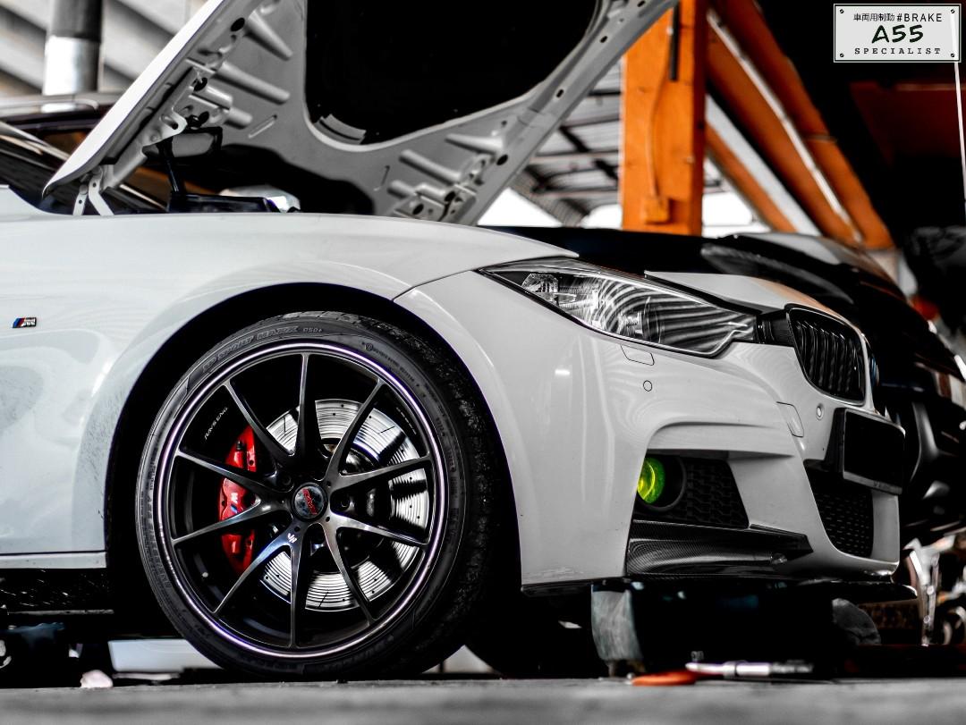 BMW M Performance 4/2 Pot Caliper Brake Kit for BMW F30 3 Series [ 316i 318i 320i 328i 330i 330e ...