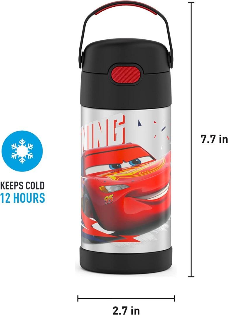 BN: Authentic Thermos Funtainer 12 Ounce Stainless Steel Vacuum Insulated Straw Kids Water ...