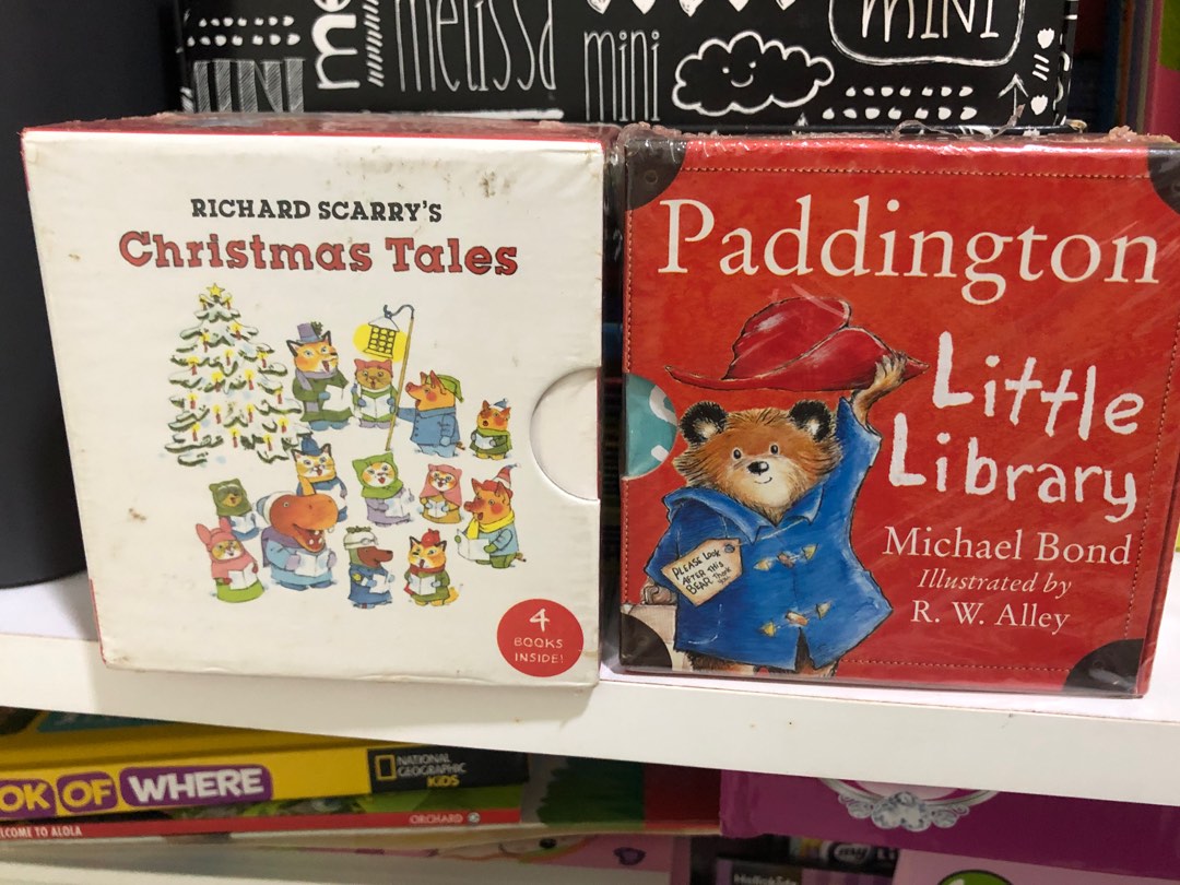 Brand new BN Richard Scarry paddington bear little library board books ...