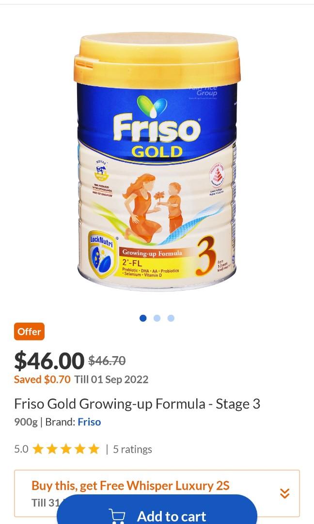 Brand New Friso Gold Stage 3 Growing Up Milk, 400g, FREE COURIER ...