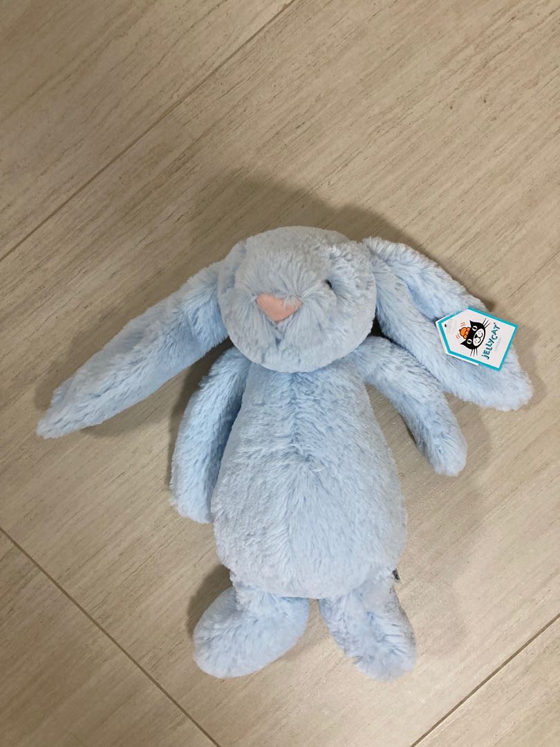 BRAND NEW WITH TAG Jellycat bashful blue bunny, Babies & Kids, Infant ...