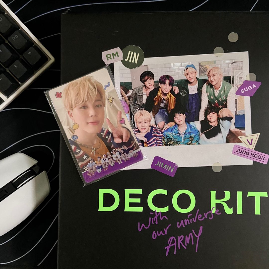 BTS Deco Kit with Jimin Photocard + FREE JIMIN D-DAY CALENDAR, Hobbies ...