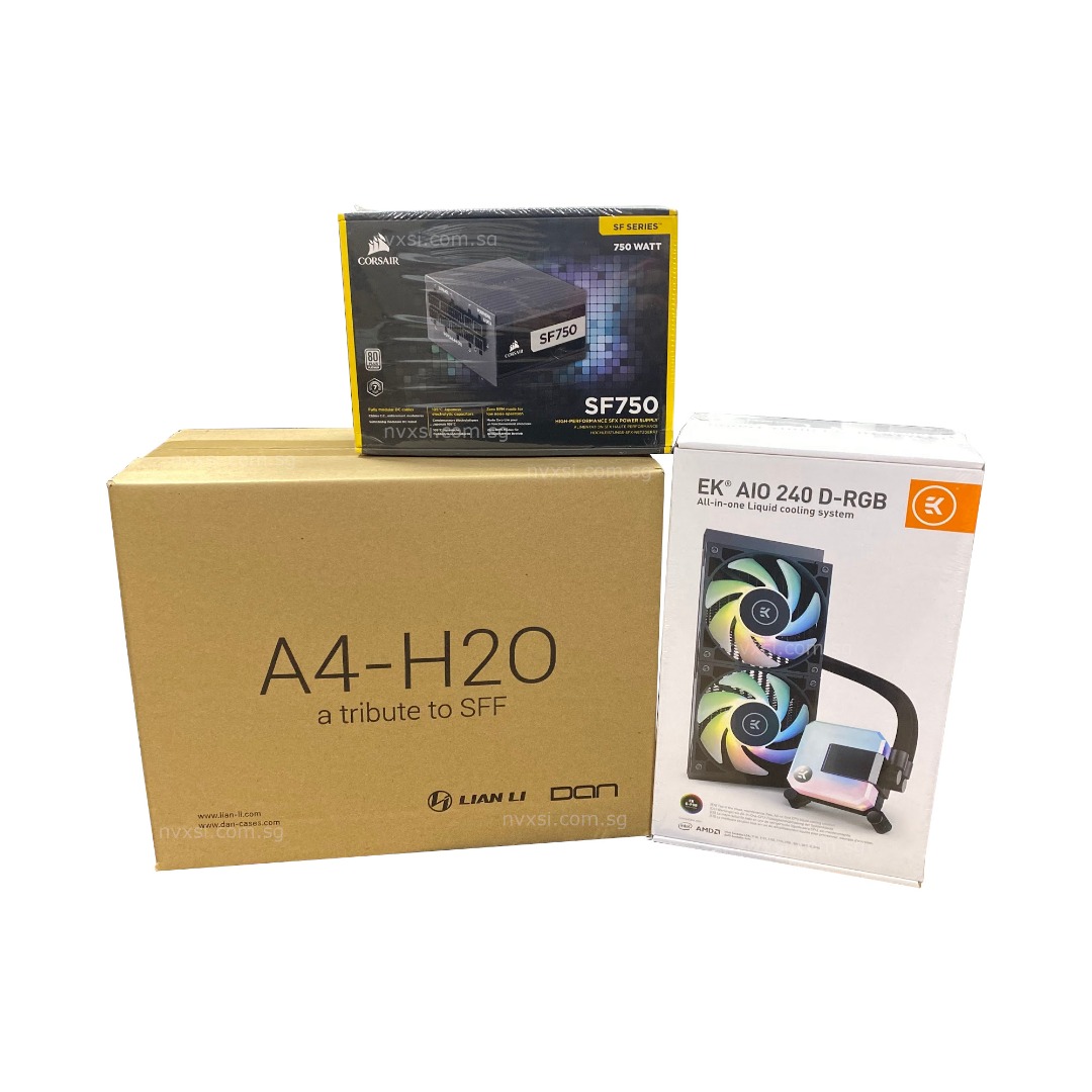 [BUNDLE] LIAN LI A4-H2O | EK-AIO 240 D-RGB | SX800 LTI | Corsair SF750 ...