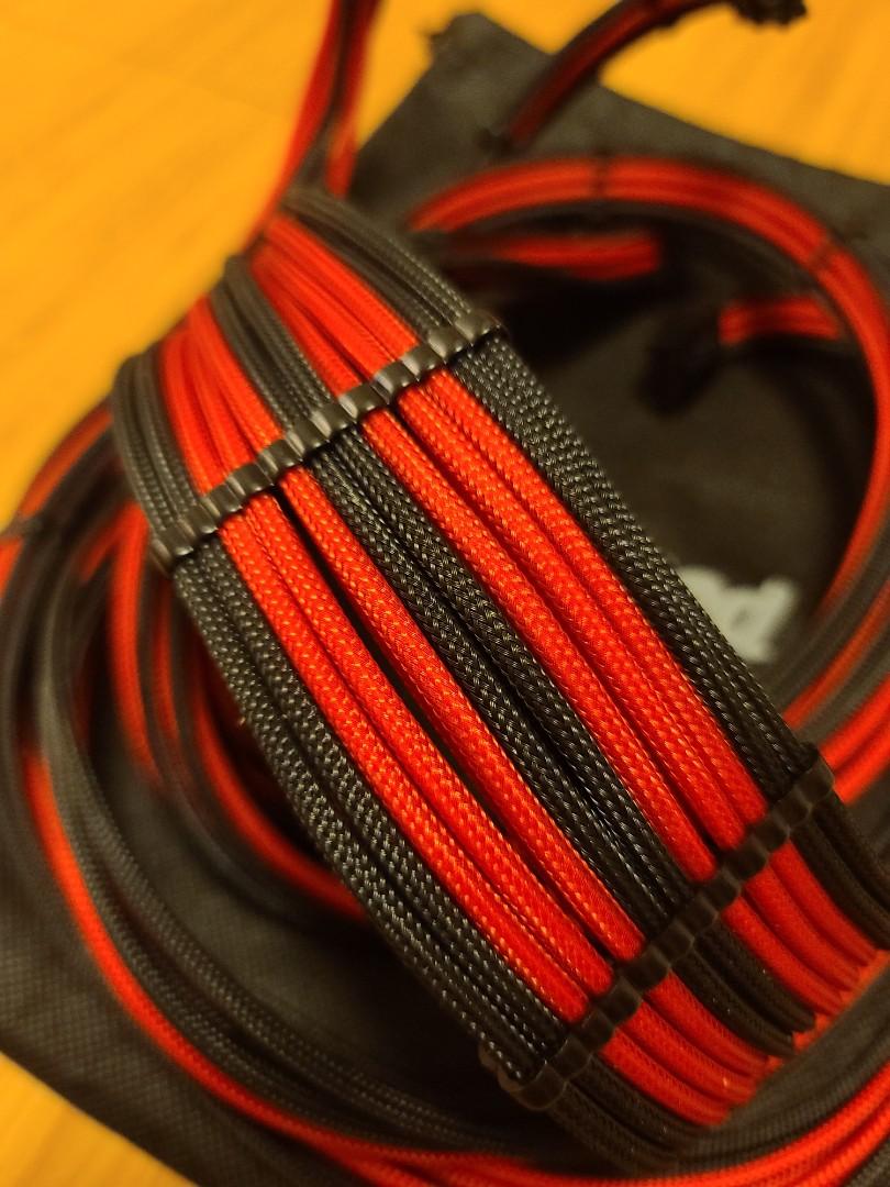Cable mod PC cables for corsair PSU, 電腦＆科技, 電腦周邊及配件, 電腦線、轉接線及轉換器 ...