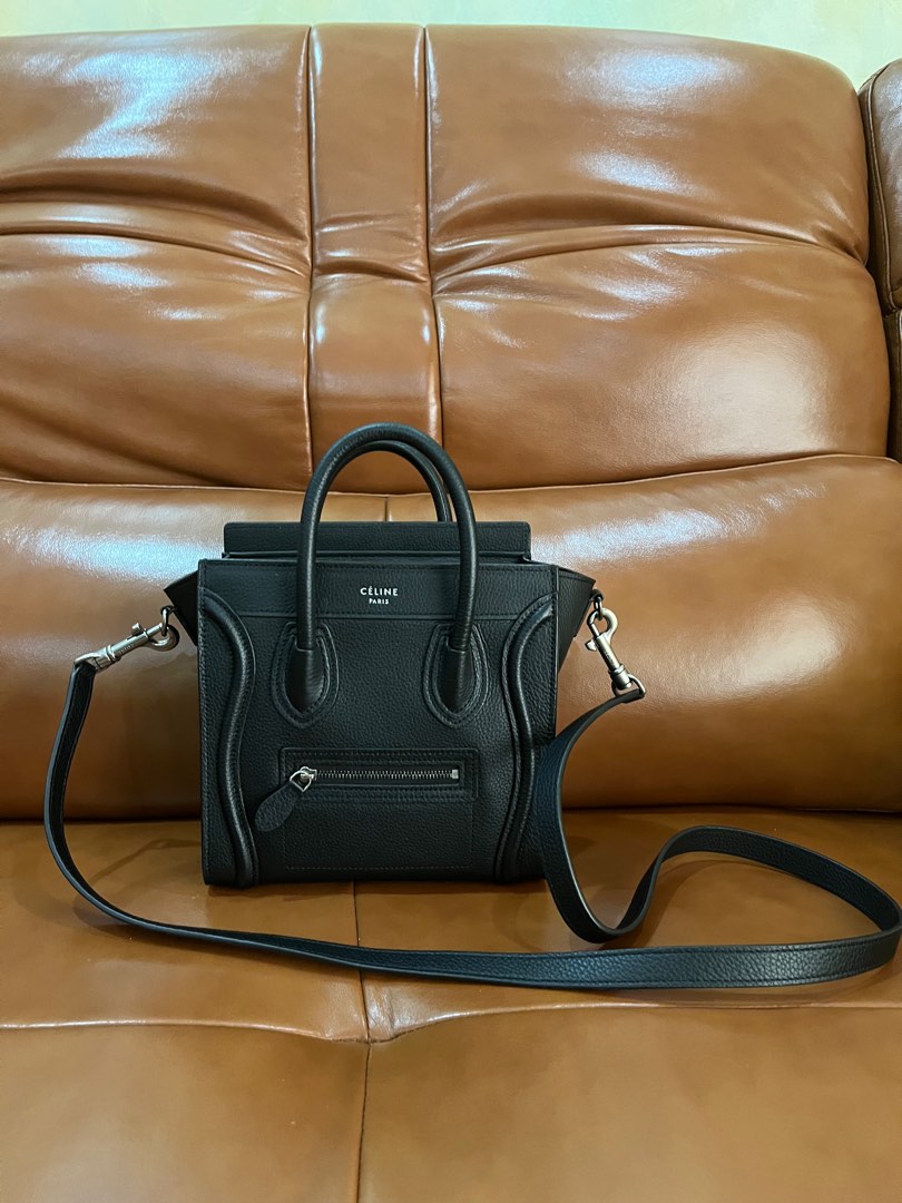 Celine nano luggage black, Luxury, Bags & Wallets on Carousell