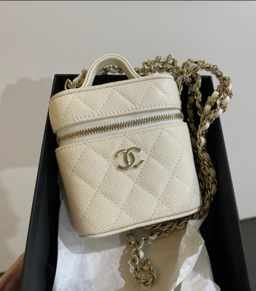 Chanel mini vanity bag, Luxury, Bags & Wallets on Carousell