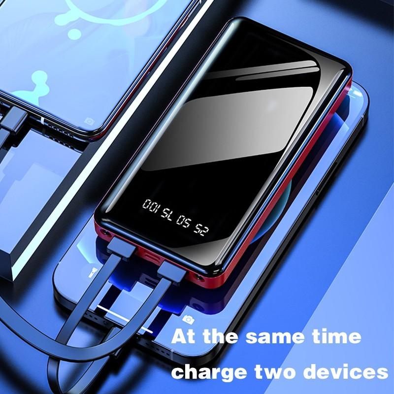 Check out 50000mAh PowerBank Built-in 3 Cables Portable Fast Charging ...