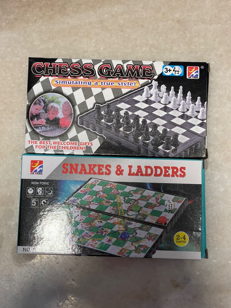 Chess and Snake&Ladders, Hobbies & Toys, Toys & Games on Carousell