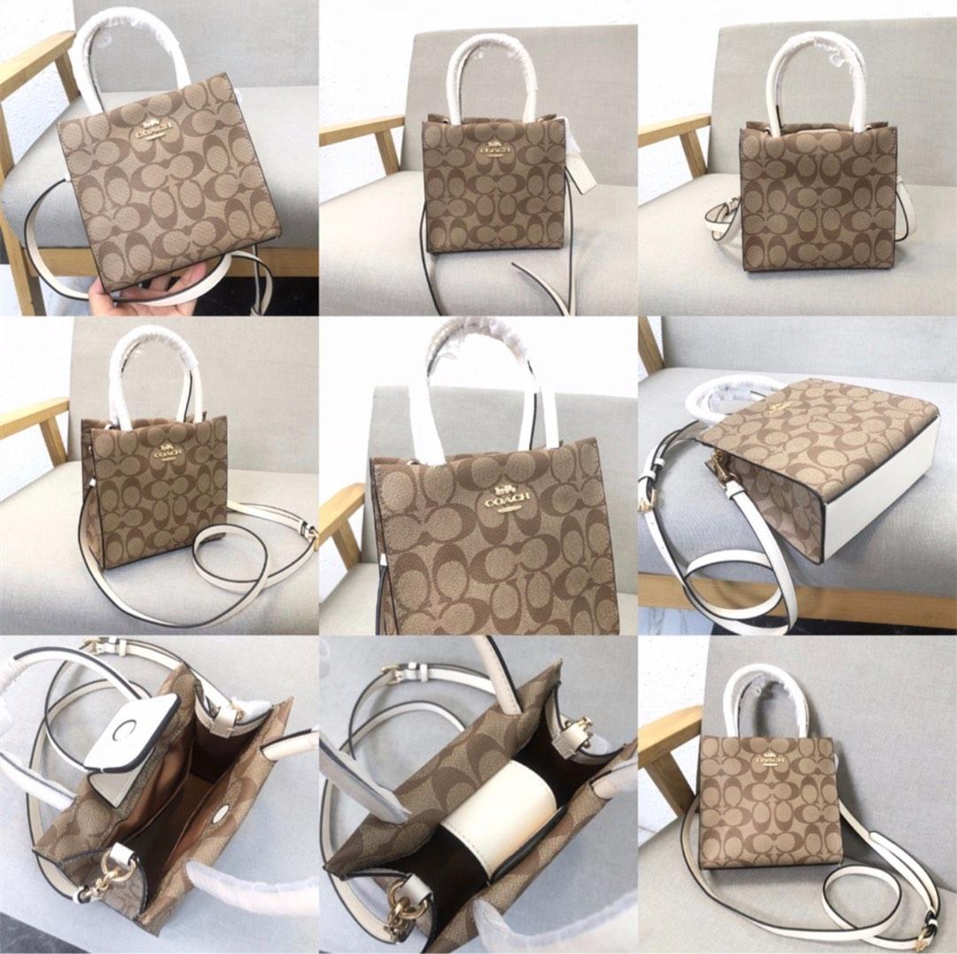 COACH 5693 Coach MINI CALLY CROSSBODY IN COLORBLOCK SIGNATURE CANVAS ...