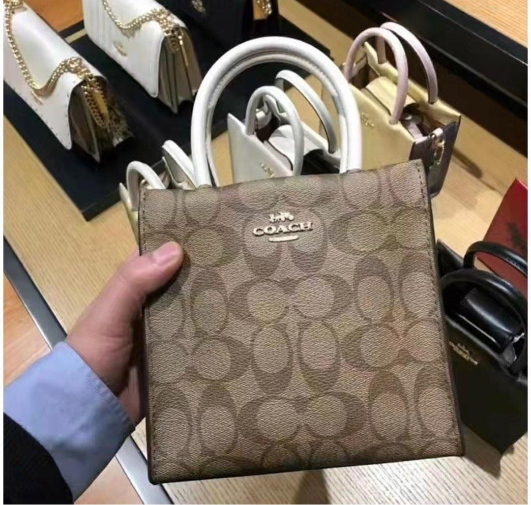 COACH 5693 Coach MINI CALLY CROSSBODY IN COLORBLOCK SIGNATURE CANVAS ...