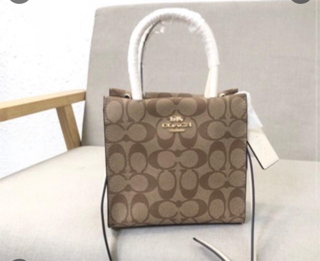 COACH 5693 Coach MINI CALLY CROSSBODY IN COLORBLOCK SIGNATURE CANVAS ...