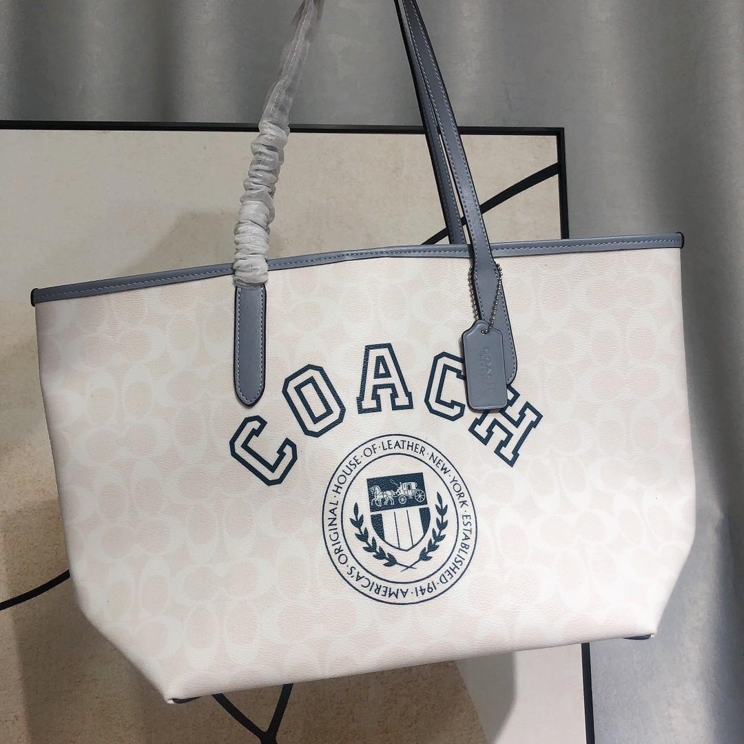 Coach varsity tote bag, Women's Fashion, Bags & Wallets, Tote Bags on ...