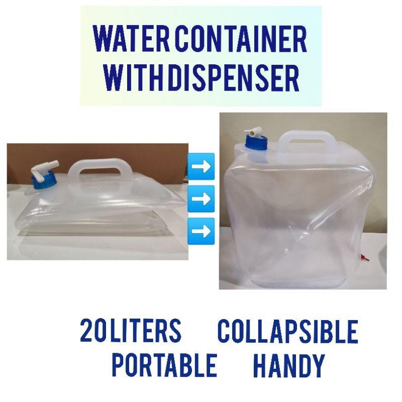 Collapsible Water Container 20L liters with Dispenser Portable, TV ...