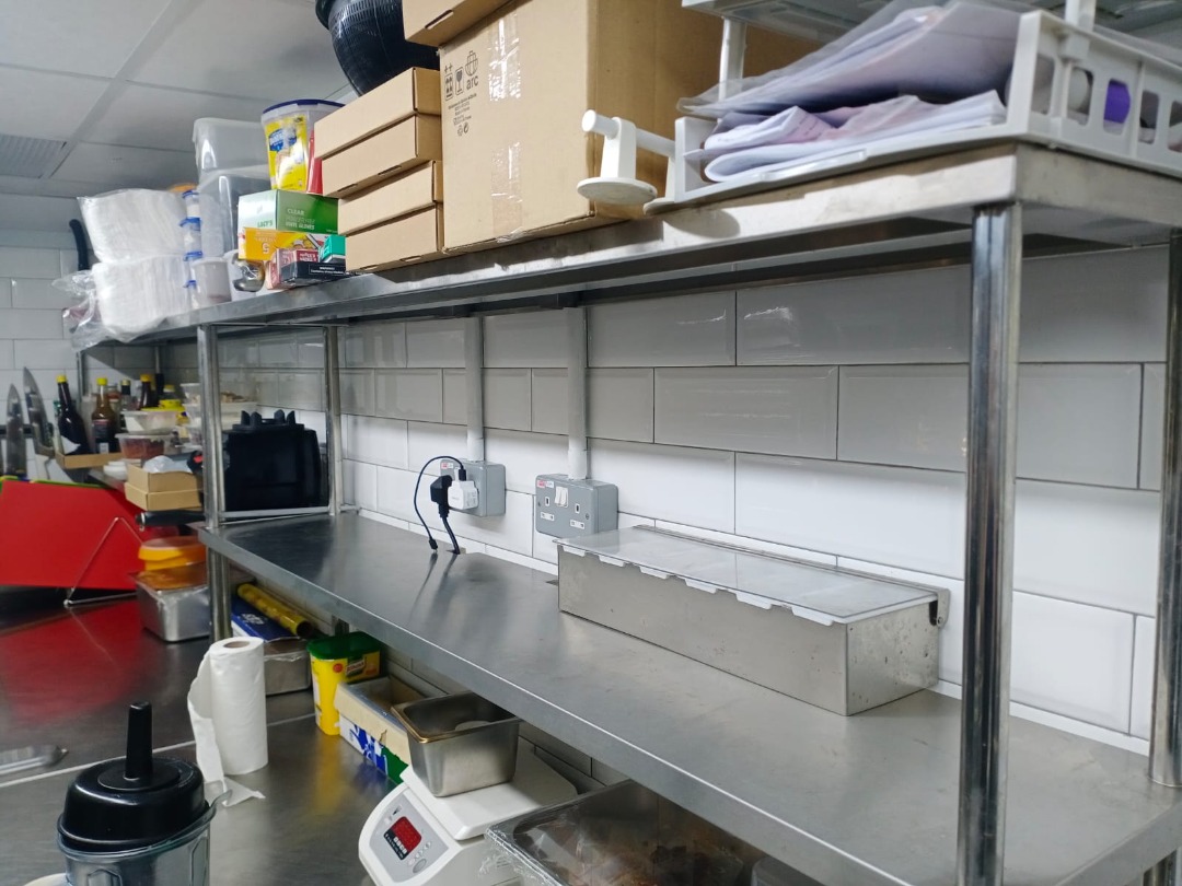 commercial stainless steel 2-tier overhead shelf, Furniture & Home ...