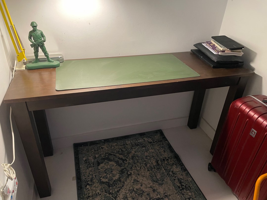 Console/ Study Table - solid wood (heavy), Furniture & Home Living ...