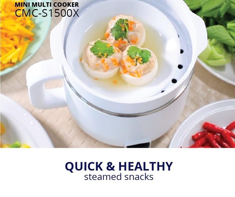 Cornell 1.5L Mini Multi Cooker with Steam Tray Personal Steamboat ...