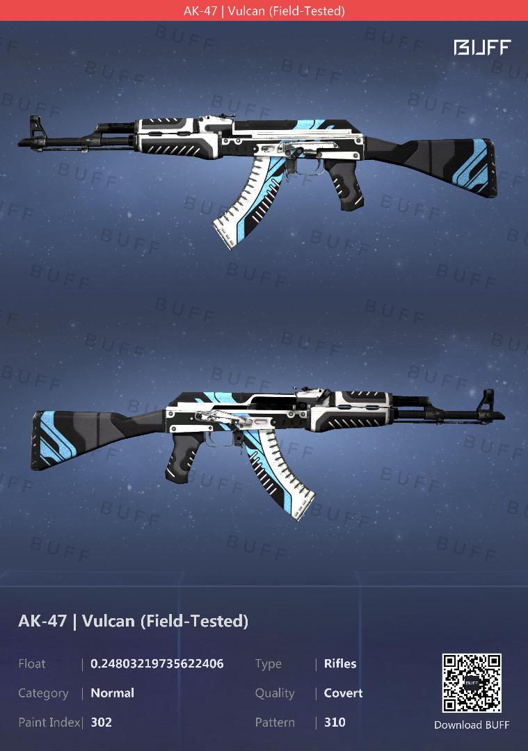 CSGO AK-47 Vulcan, Video Gaming, Gaming Accessories, In-Game Products on Carousell