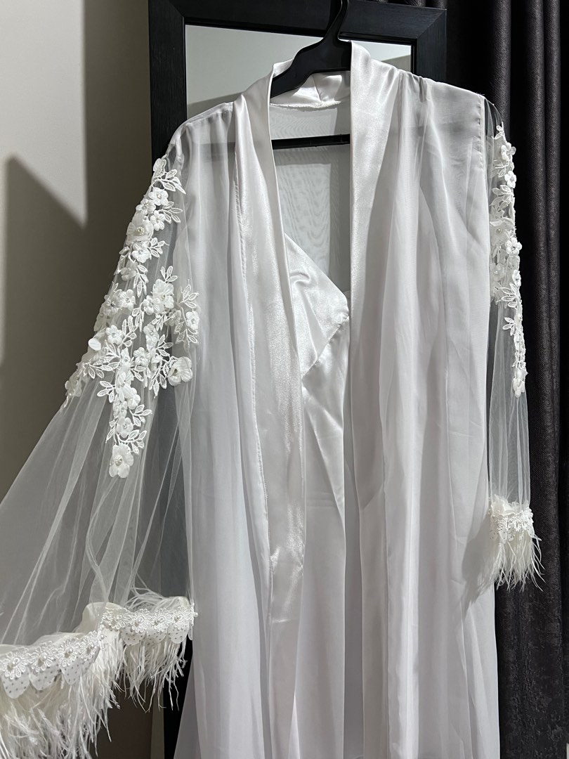 Custom Bridal robe, Women's Fashion, Dresses & Sets, Evening dresses ...