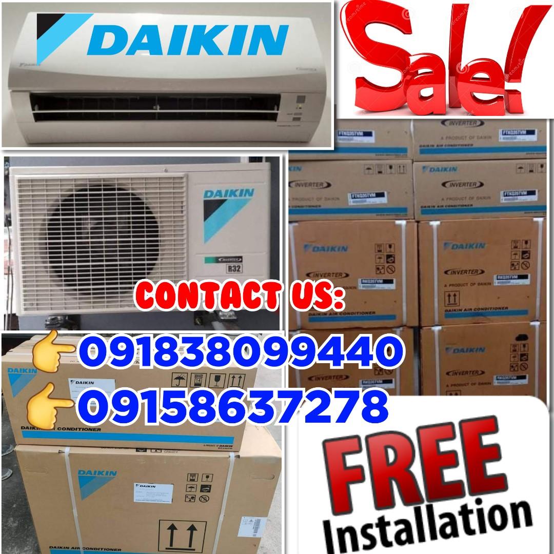 DAIKIN D-SMART INVERTER SPLIT TYPE AIRCON, TV & Home Appliances, Air ...