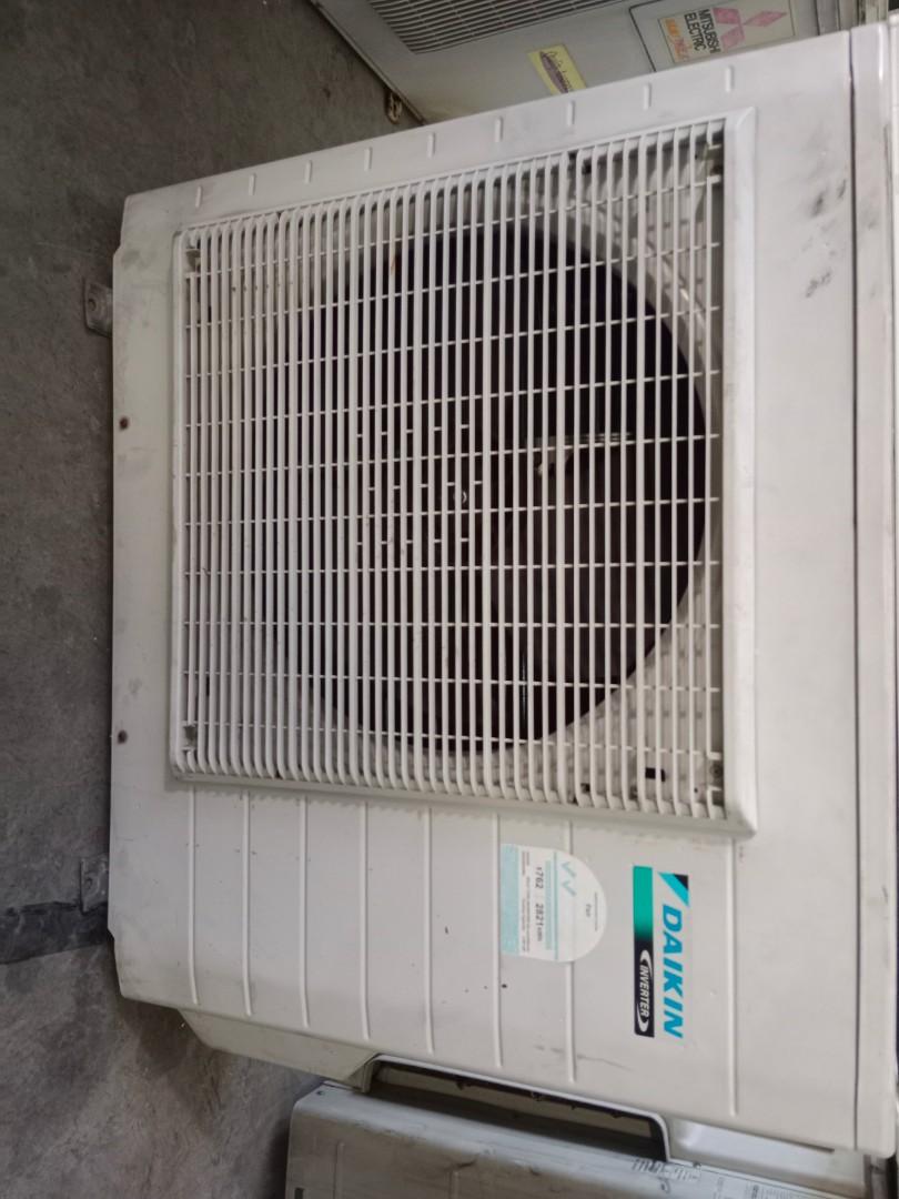 Daikin inverter 3 ticks RKS50GVMG condenser only, TV & Home Appliances, Air Conditioners ...