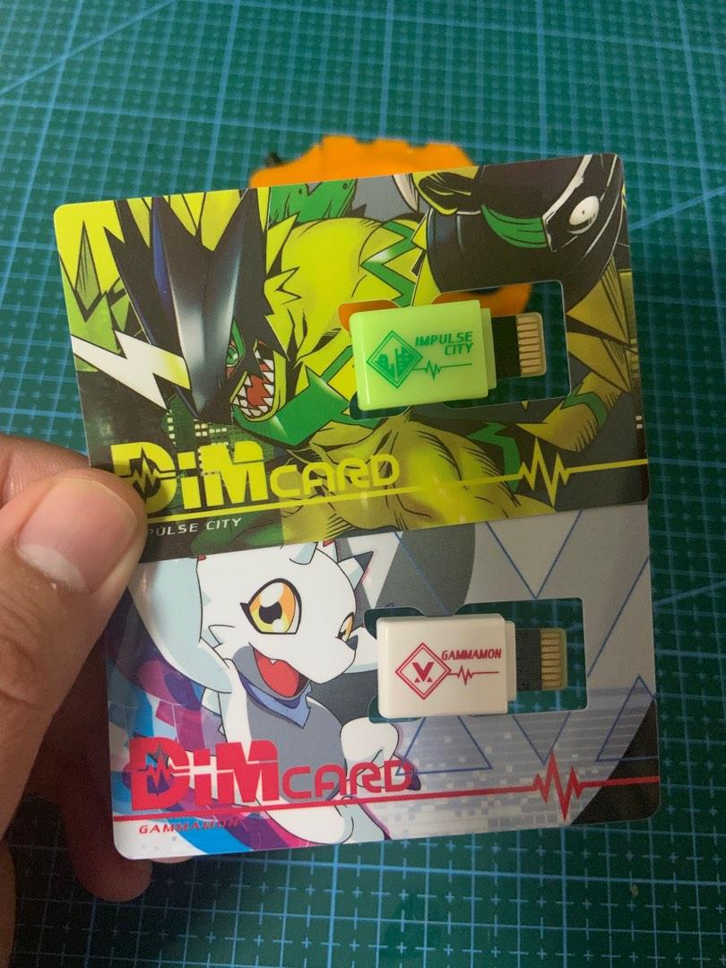 Digimon Vital Bracelet DIM Cards (Impulse City & Gammamon), Hobbies ...