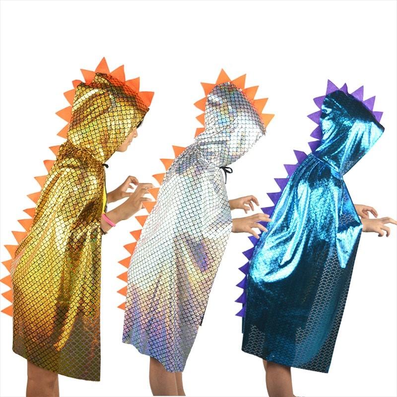 Dinosaur cape with hood and mask set (Sliver or Blue) $24. Dinosaur ...