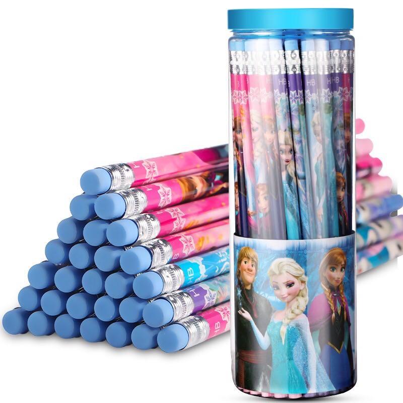 Disney Frozen Princess elsa sofia mickey marvel pencils stationary HB ...