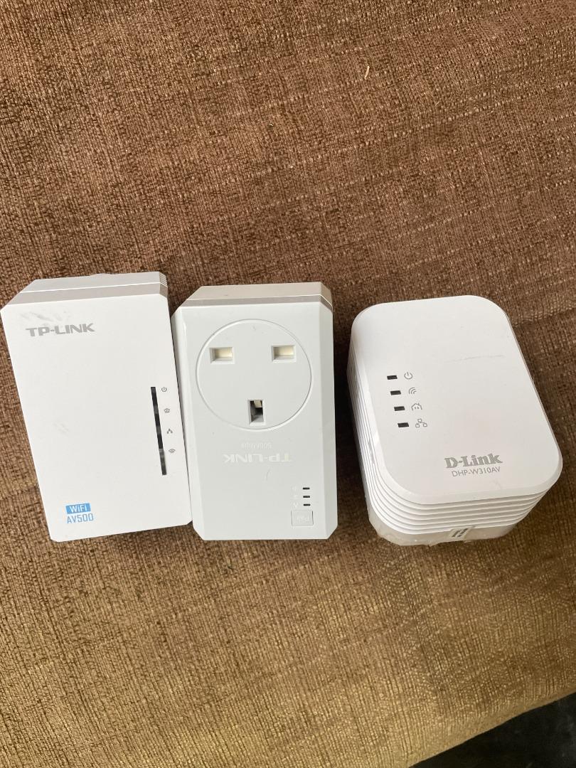 D-Link and TP-Link Powerline WIFI extenders (have been used as a set ...