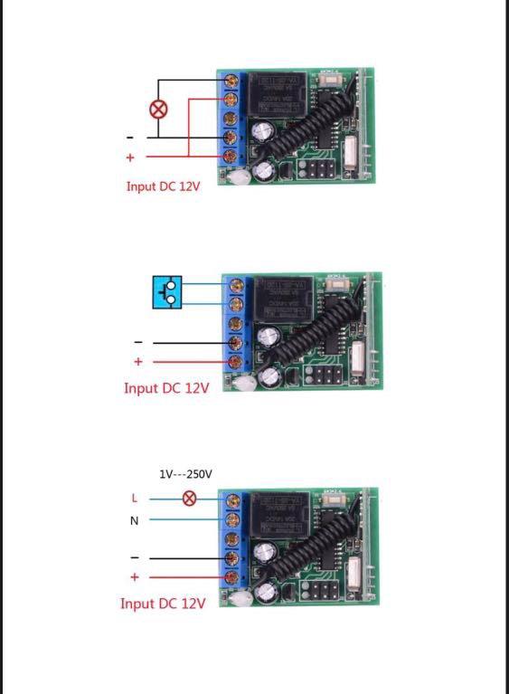 Door Access Remote 433Mhz Universal Wireless Remote Control Switch ...