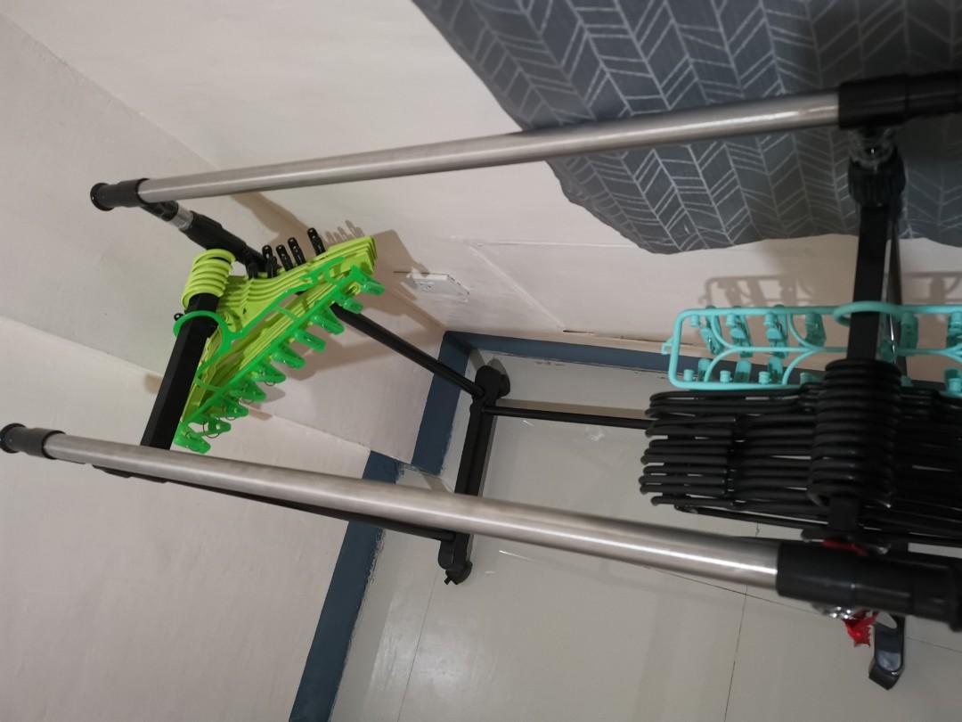 Double pole sampayan, Furniture & Home Living, Home Improvement ...