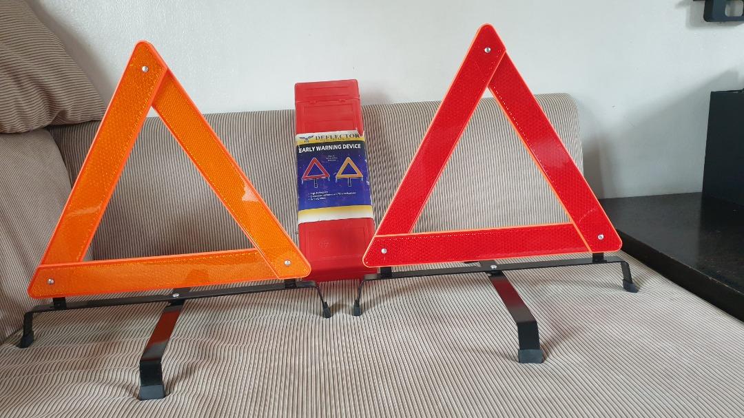 Emergency Safety Triangle Road Warning Deflector Sign, Car Parts ...