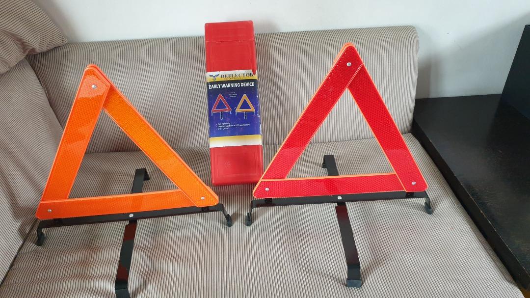 Emergency Safety Triangle Road Warning Deflector Sign, Car Parts ...