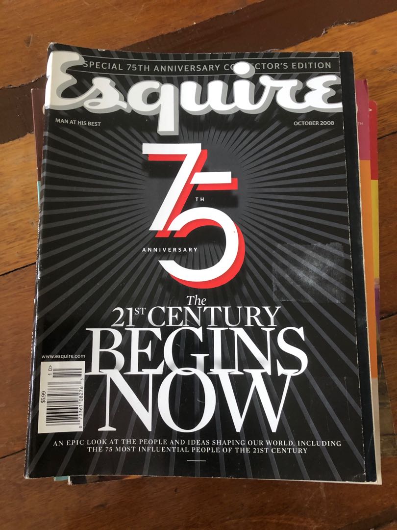 Esquire 75th Anniversary Issue Oct 2008, Hobbies & Toys, Books ...