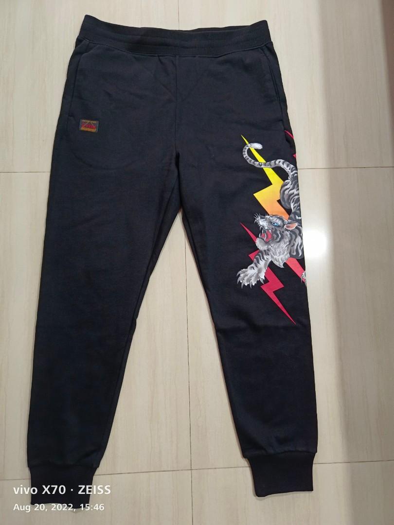 Evisu sweatpant, Men's Fashion, Bottoms, Joggers on Carousell
