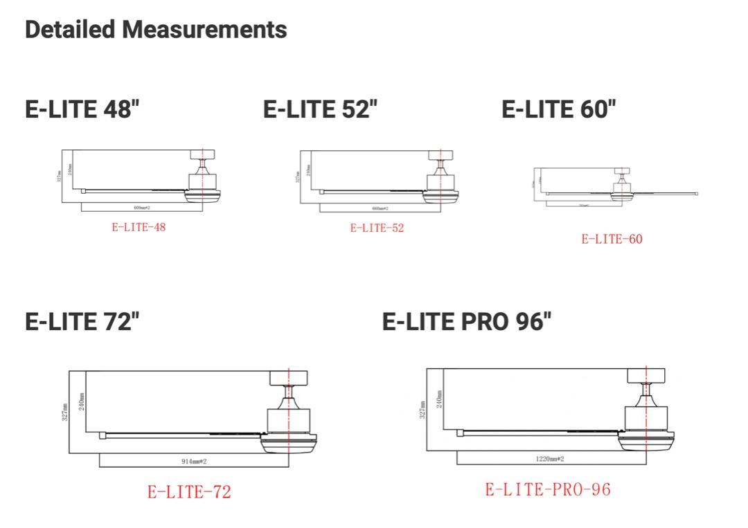 Fanco E-LITE [ 48/52/60/72 INCH ] / E-LITE PRO [ 96 INCH ] DC CEILING ...